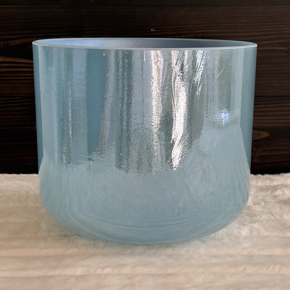 10" G#-20 Aqua Aura Gold, Frosted Inside, Crystal Tones® Alchemy Singi ...